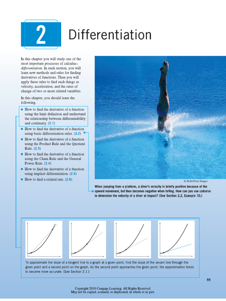 Chapter 2 Differentiation | PDF