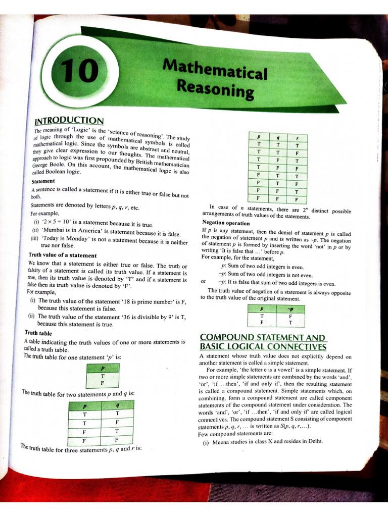 Mathematical Reasoning | PDF