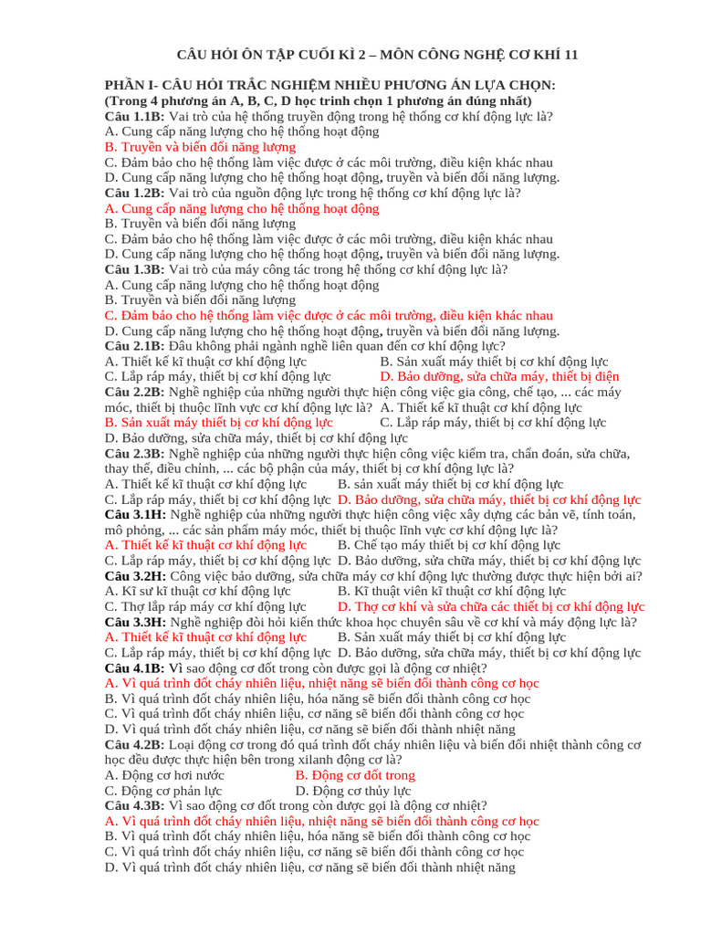 CN11-CK2-ÔN TẬP | PDF