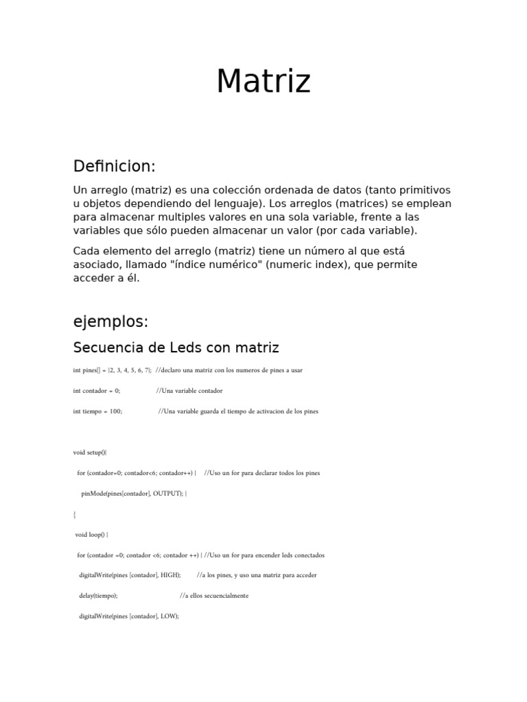 Matriz | PDF