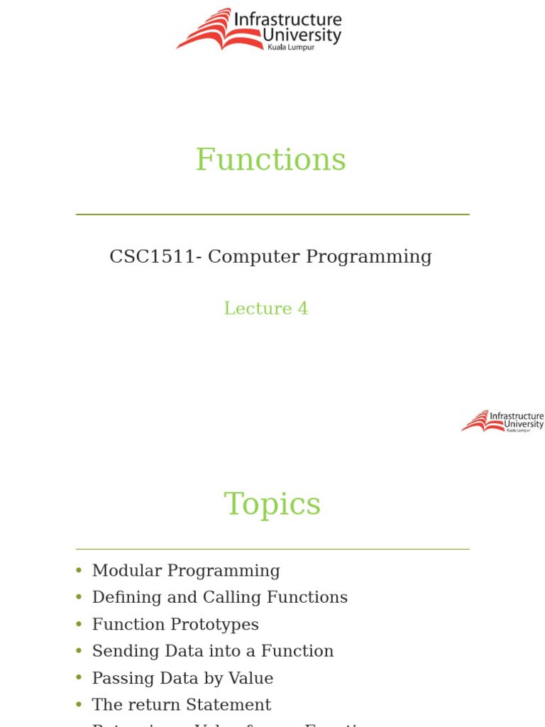 Lecture4 - Functions With Edits | PDF