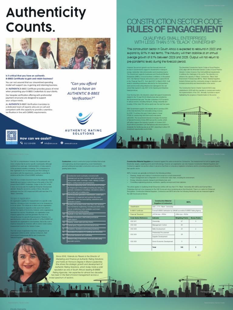 Construction Sector Code Rules of Engagement | PDF | Procurement | Employment