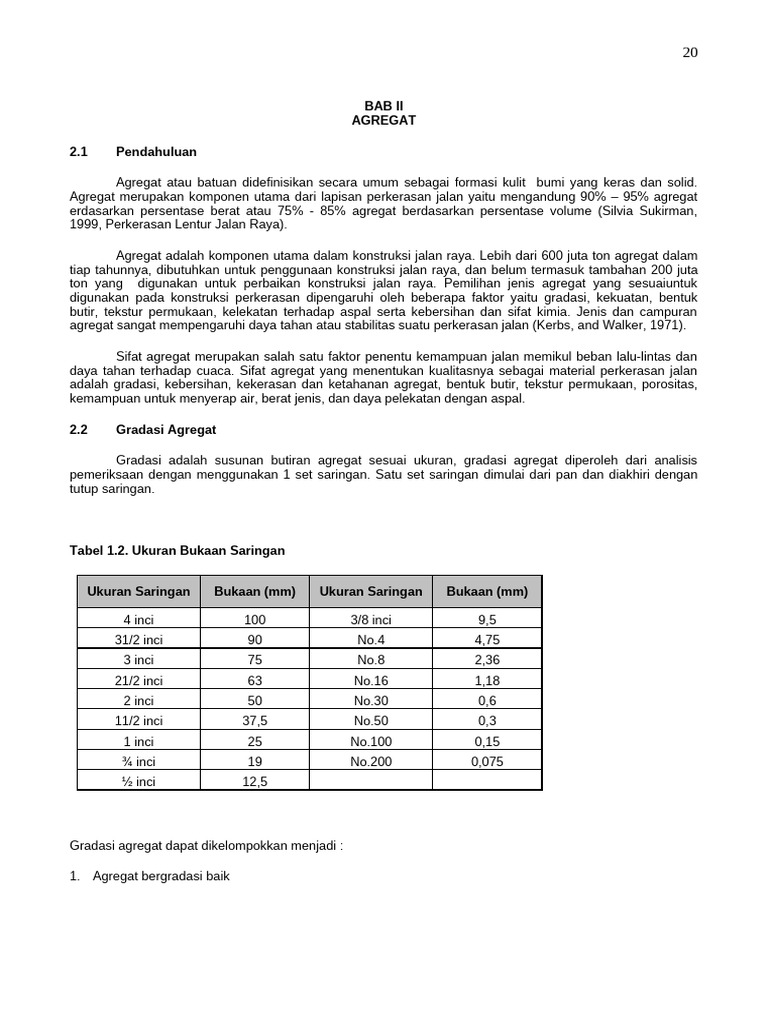 Materi 2. Agregat. | PDF