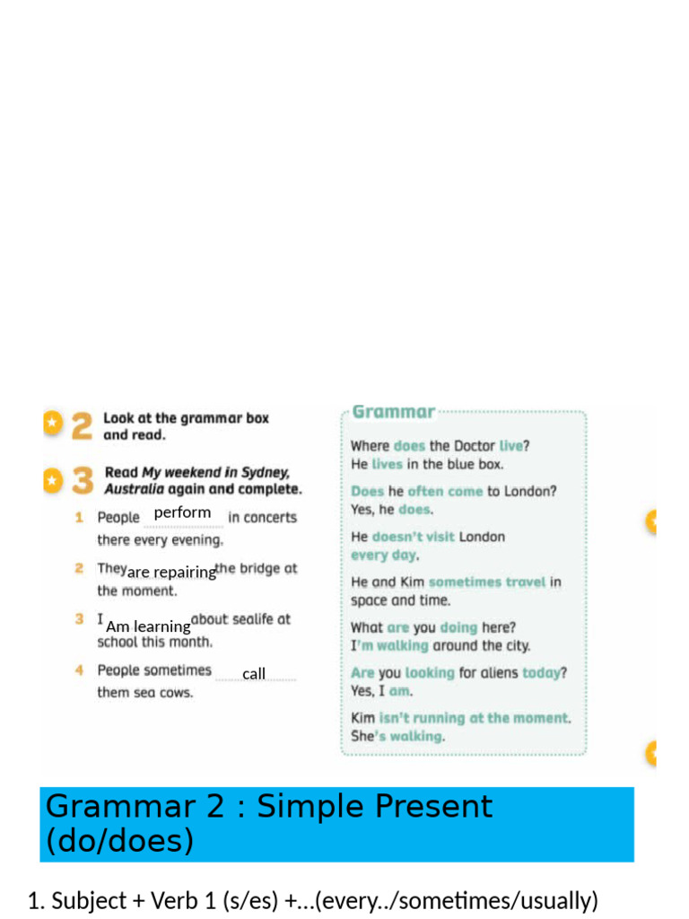 Grammar 2 Unit 1 | PDF