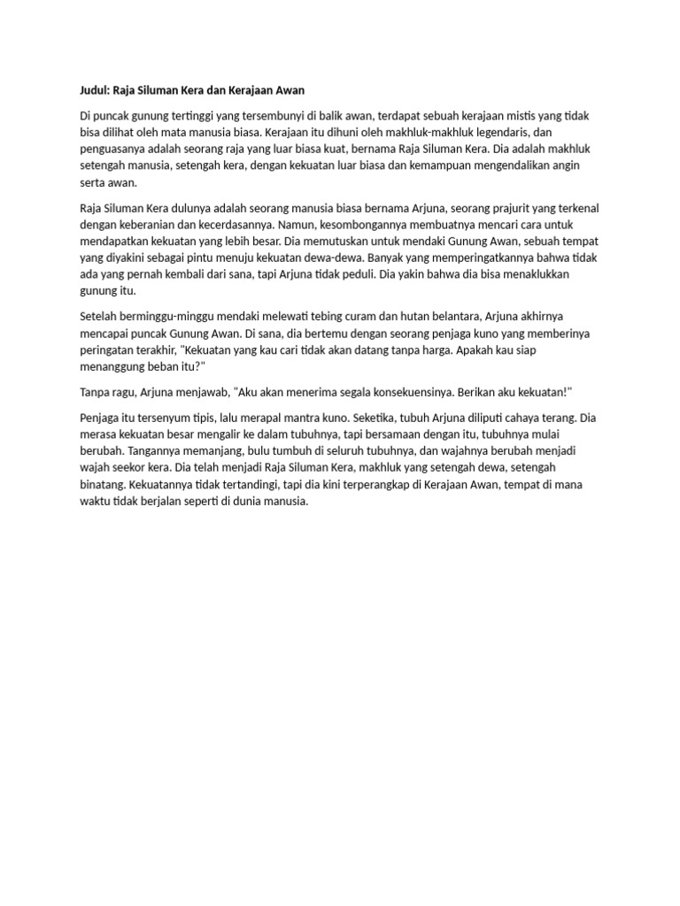 Raja Siluman Kera | PDF