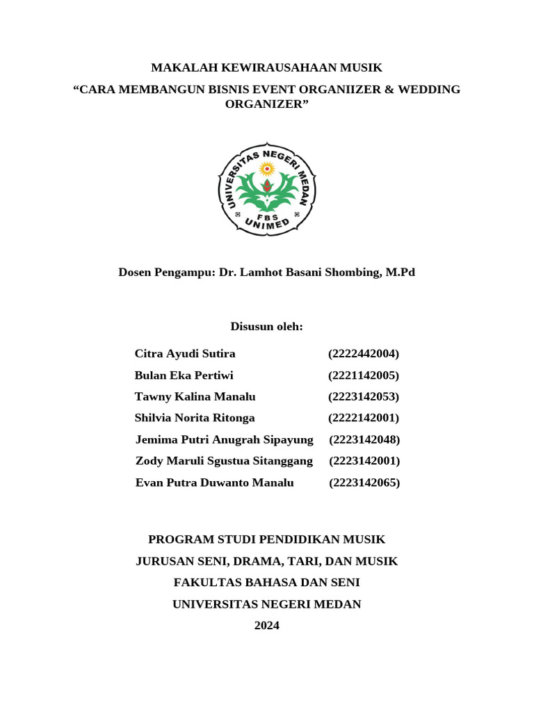 Event Organizer Dan Wedding Organizer | PDF | Business