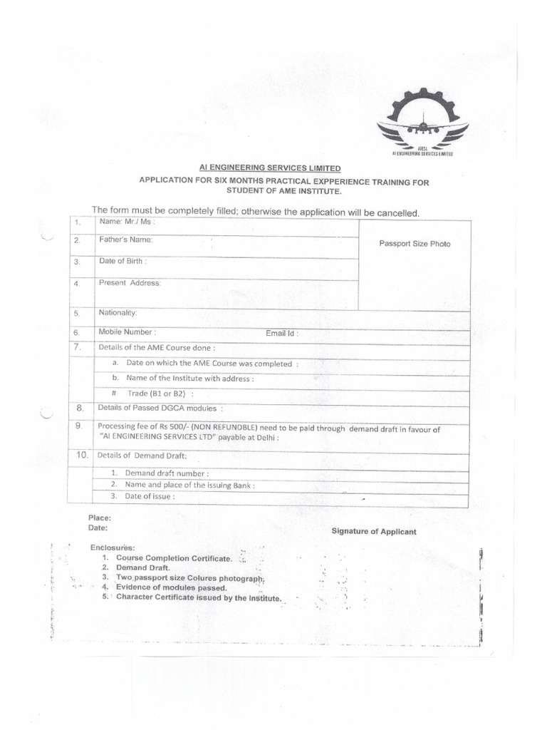 Application Form 1 | PDF