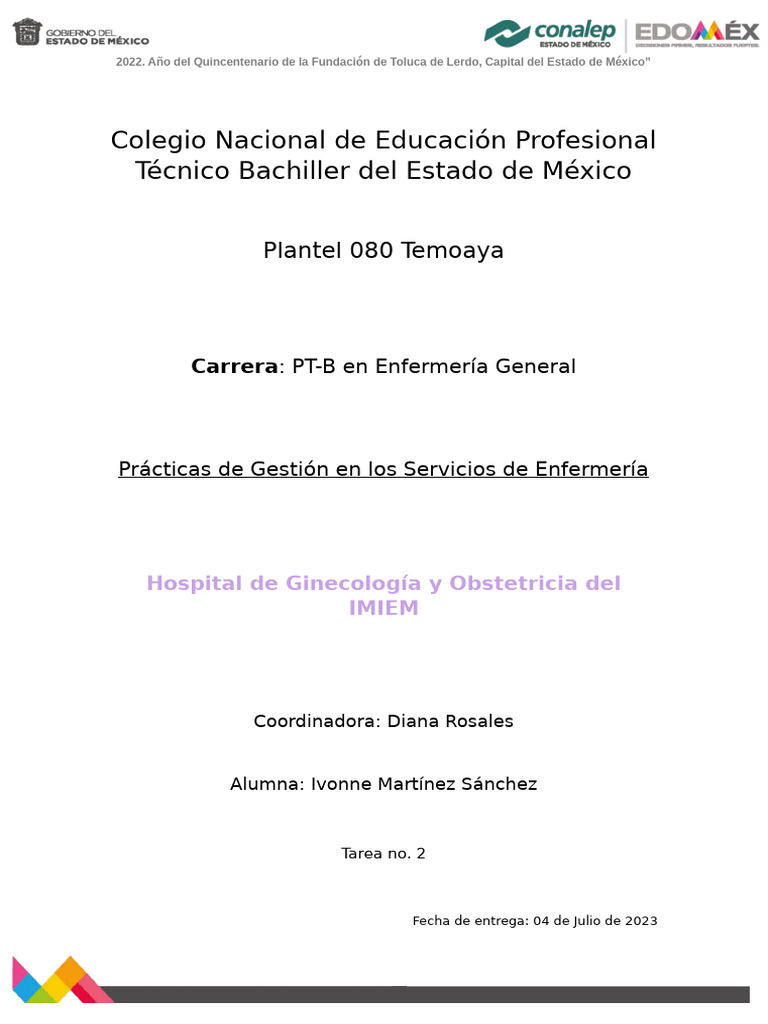 Plantilla con logos conalep | PDF