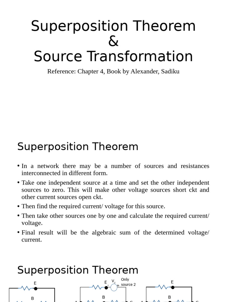 Superposition Source | PDF