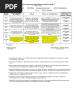 Performance Monitoring and Coaching Form (PMCF) For MT - Ashguifiles | PDF