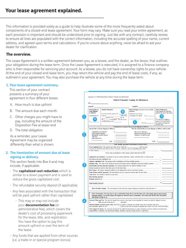 Understanding Your Lease Agreement | PDF