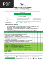 Sample Tos 2024-2025 | PDF