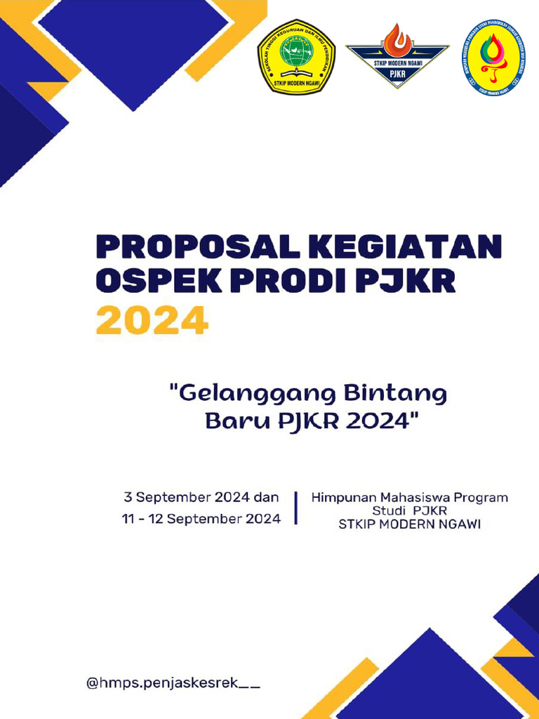 Proposal Ospek Hmps PJKR 2024 Non TTD | PDF