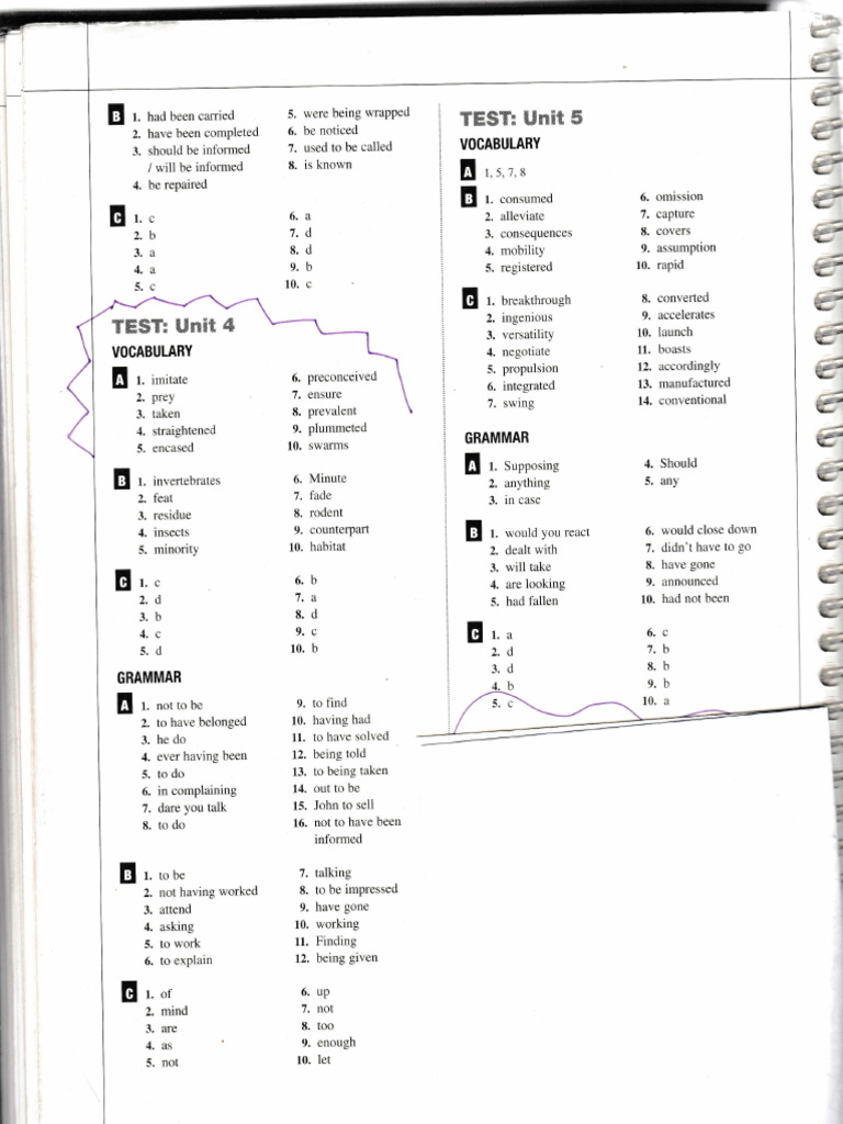 Honors Unit 5 Key | PDF
