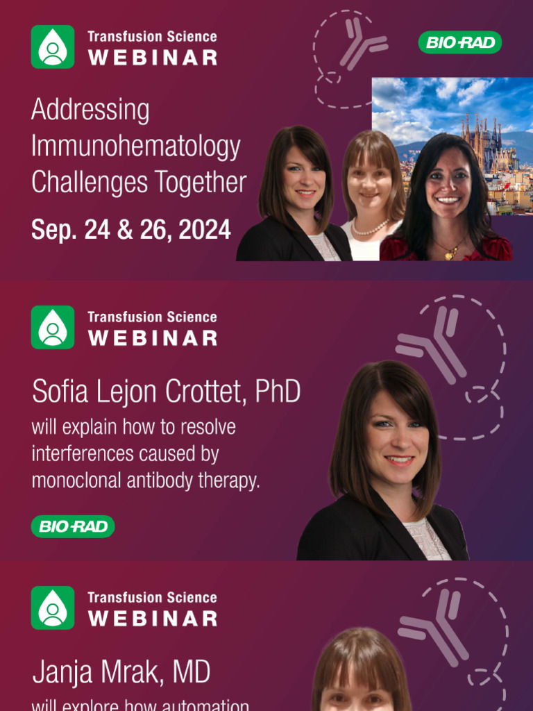 Transfusion Science Webinar PDF | PDF