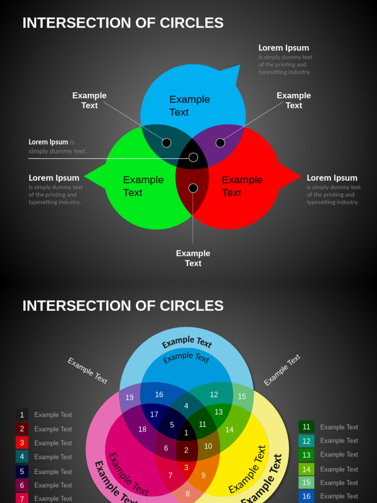 Intersection of Circles - On Dark | PDF