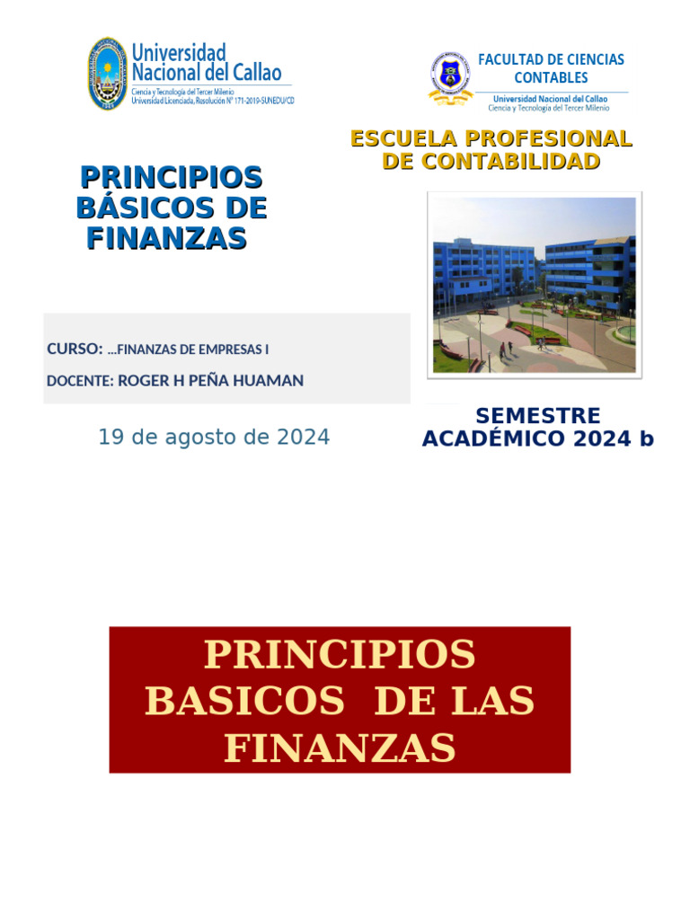 02 Principios de Las Finanzas | PDF