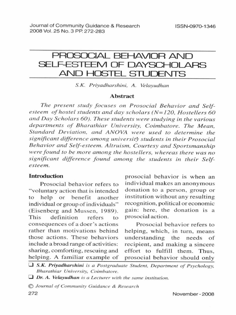 Prosocial Behavior | PDF