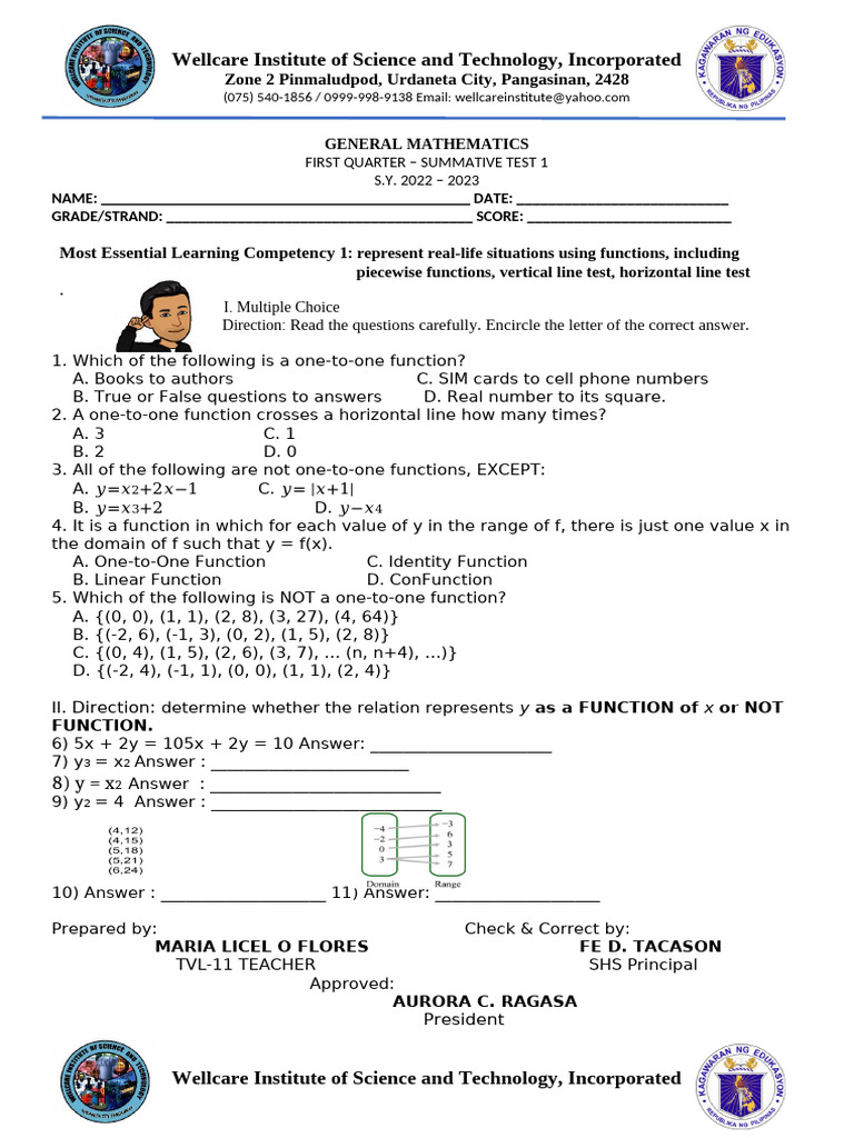 WIST-FIRST-QUARTER-SUMMATIVE-TEST | PDF