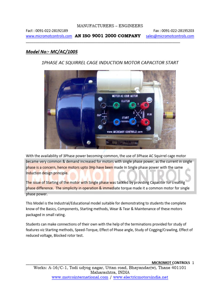 Model No 1005 | PDF