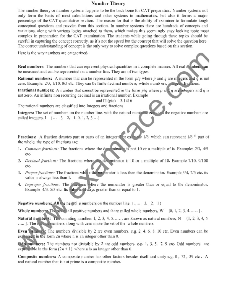 Mathematics Number Theory | PDF