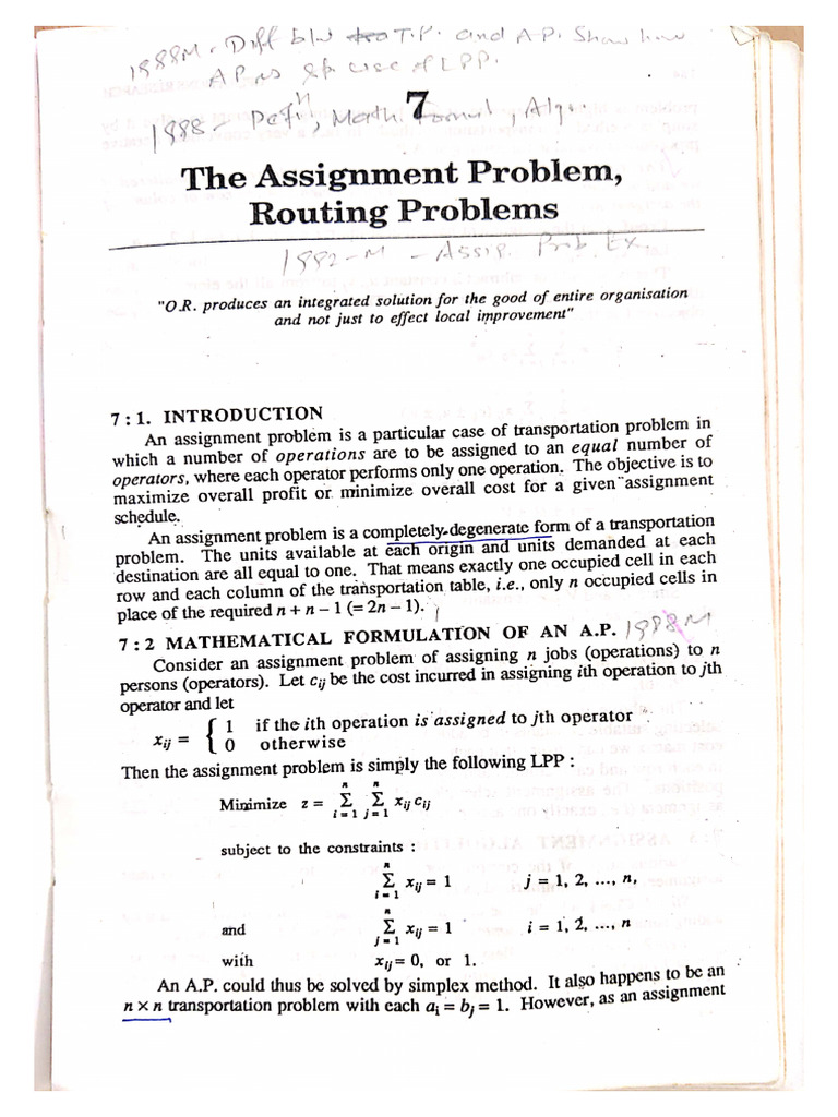 Assignmnt Problem | PDF