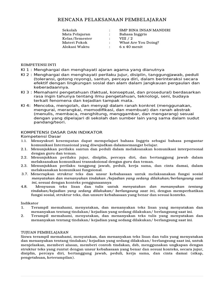 Modul Ajar Kelas 8 Ke 2 Genap Pdf