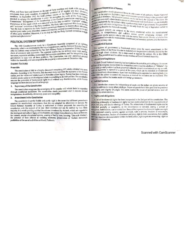 Constitution of Turkey | PDF