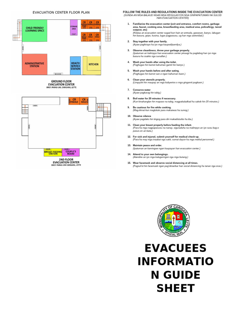 Evacuation Center Floor Plan | PDF