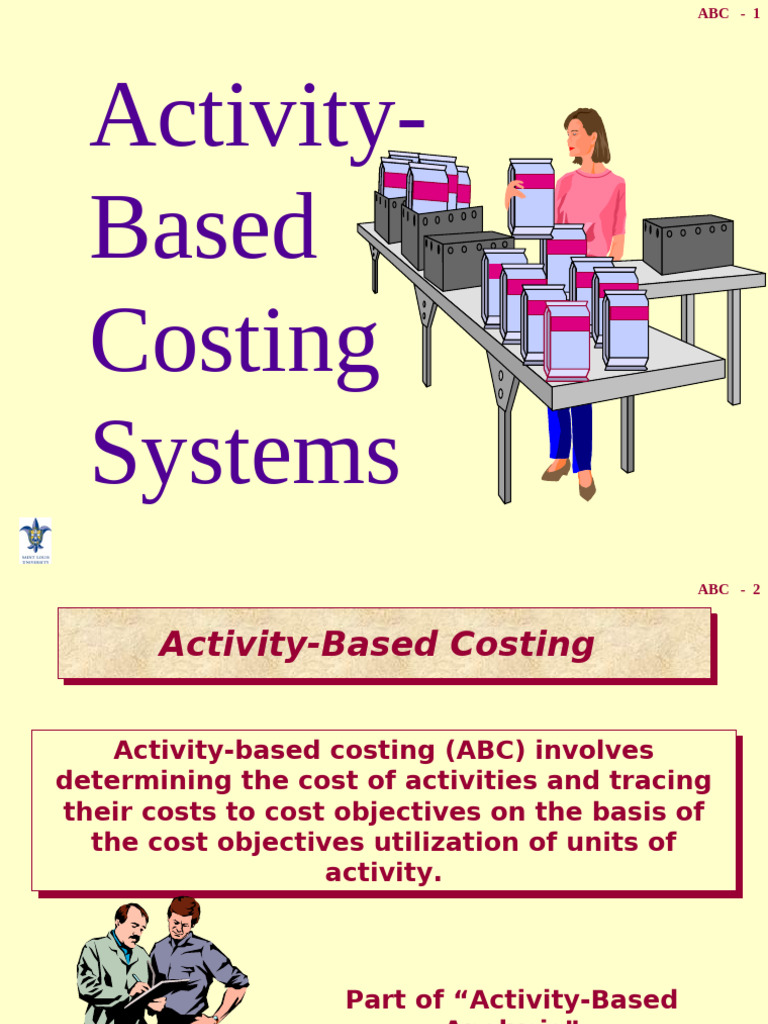 Activity Based Costing | PDF
