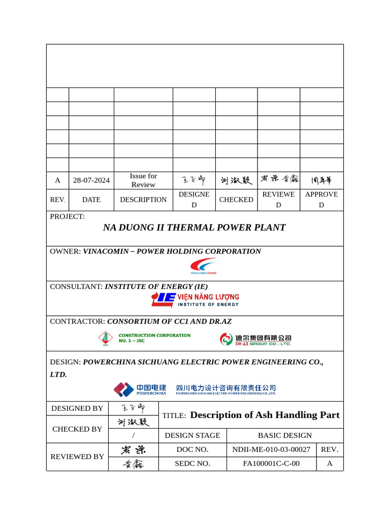 DESCRIPTION OF ASH HANDLING PART | PDF
