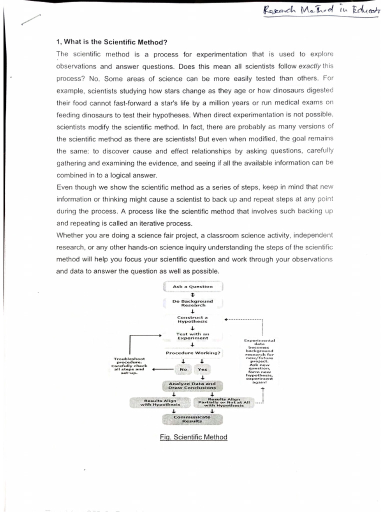 Scientific Method 1 Lecture | PDF