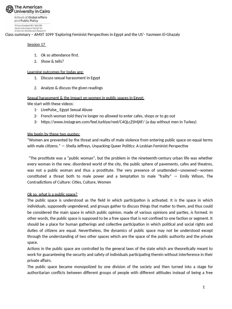 Class Summary Session 17 | PDF