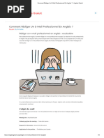 Écrire Un Mail en Anglais - Guide Pratique (Exemples Inclus) | PDF