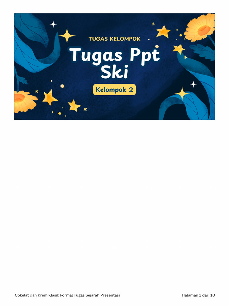 Cokelat Dan Krem Klasik Formal Tugas Sejarah Presentasi PDF | PDF