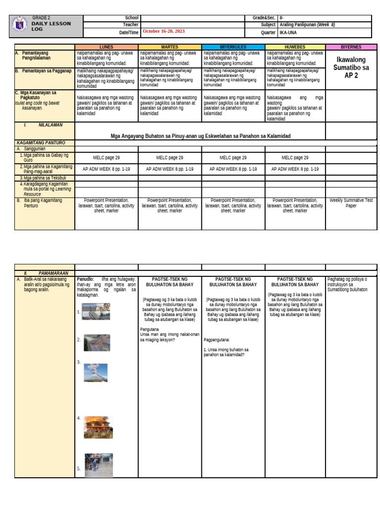 Q1 DLL Ap2 Week-8 | PDF