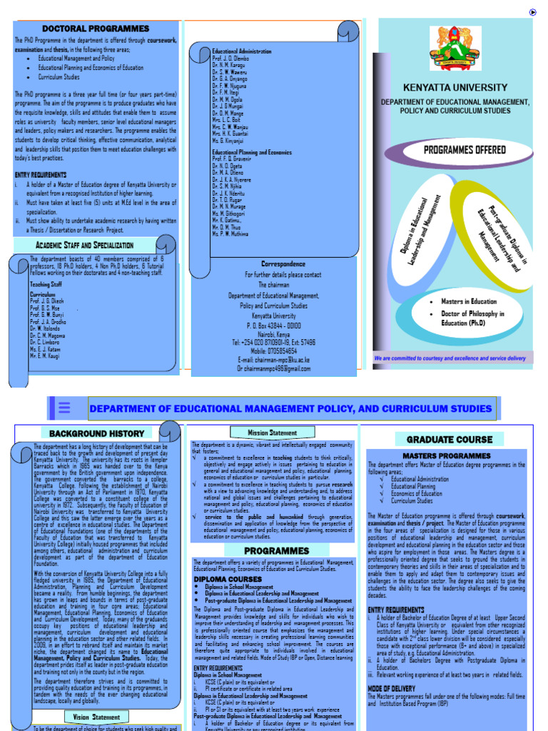 Edu MGT Policy Brochure Updated | PDF
