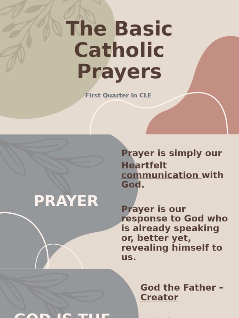 Fq Lesson 1 - Basic Prayers (1) | PDF