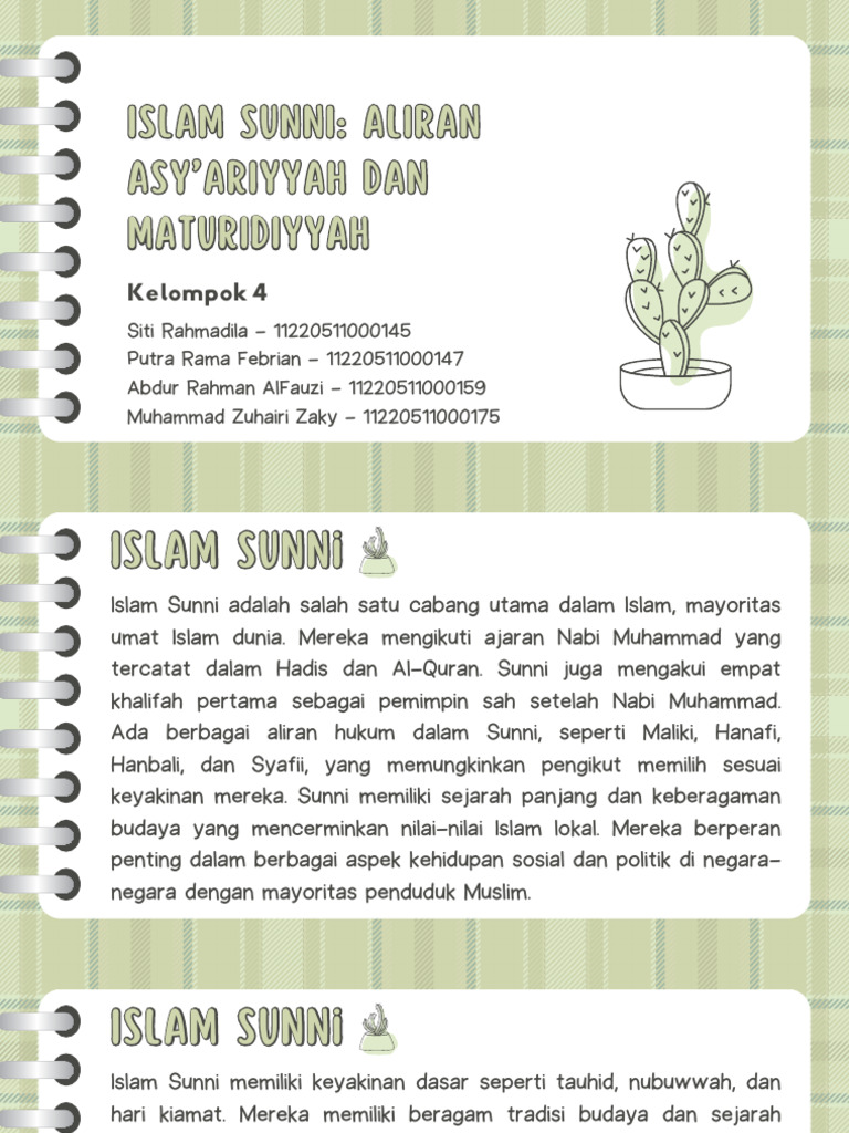 Akidah Ilmu Kalam Kel 4 | PDF