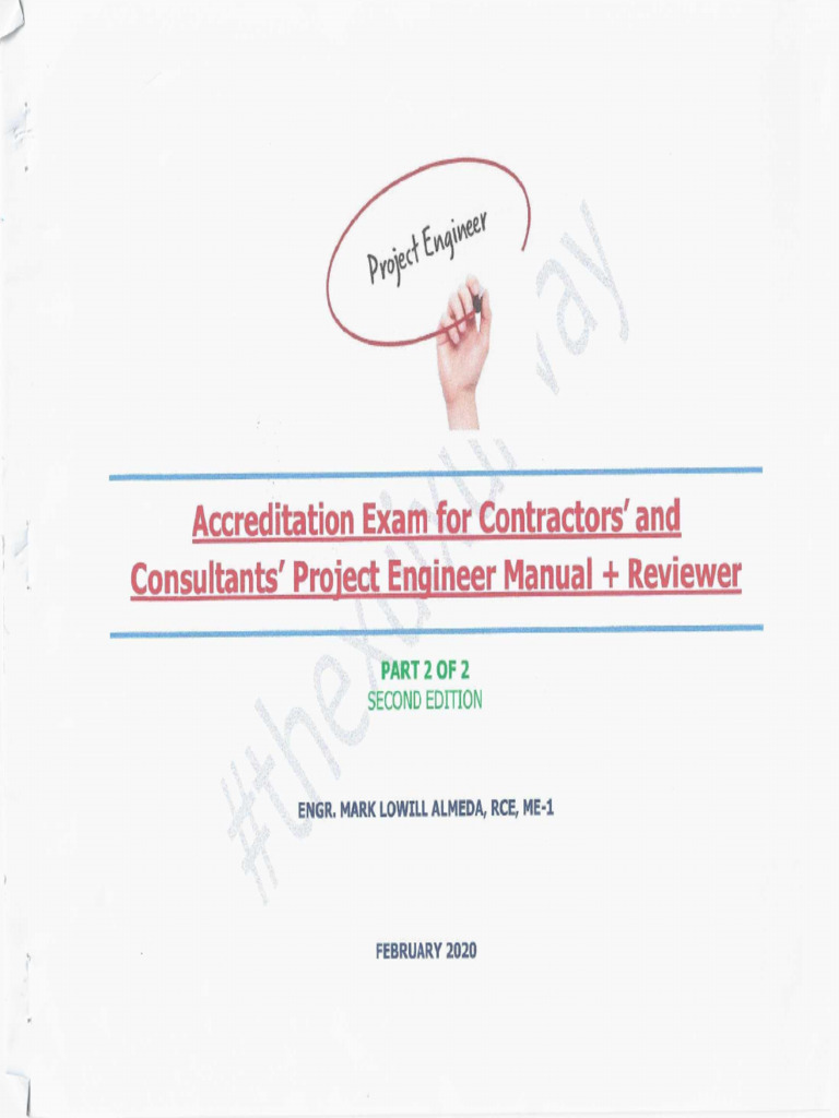 Accreditation Exam For Contractor's and Consultants Project Engineer ...