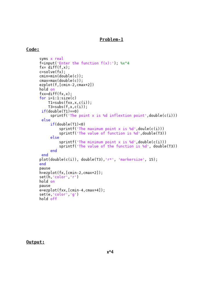 Evaluating The Extremum of A Single Variable Function | PDF