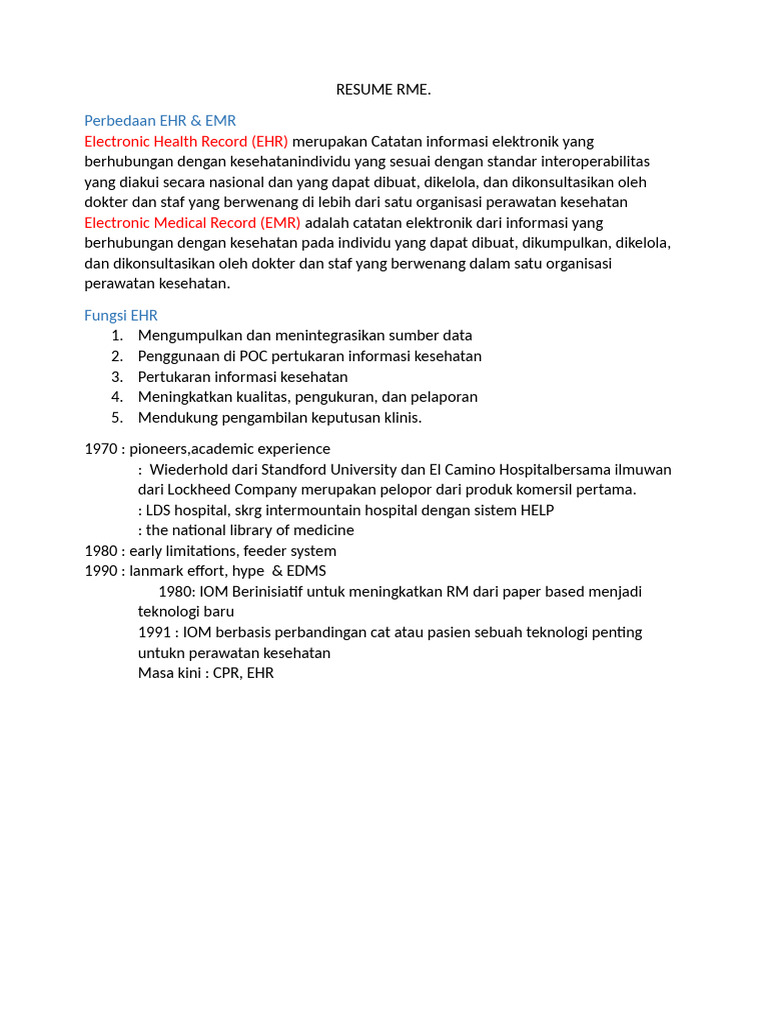 RESUME RME | PDF