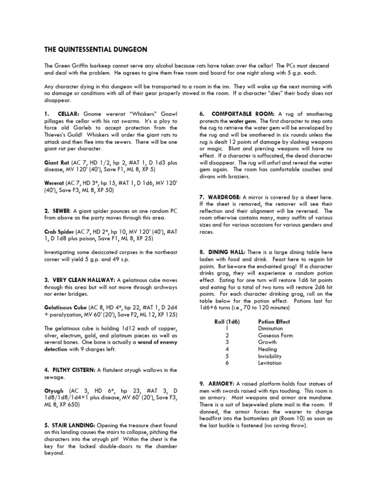 Q Dungeon | PDF