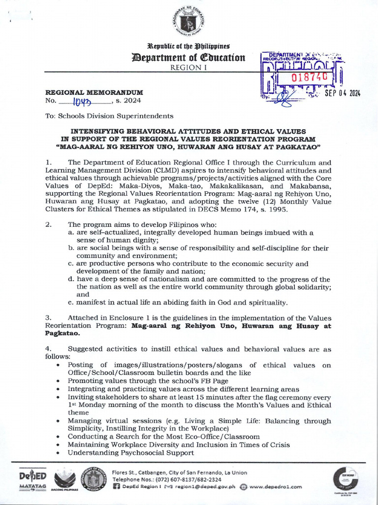 Rm1043s2024 Intensifying Behavioral Attitudes and Ethical Values in ...