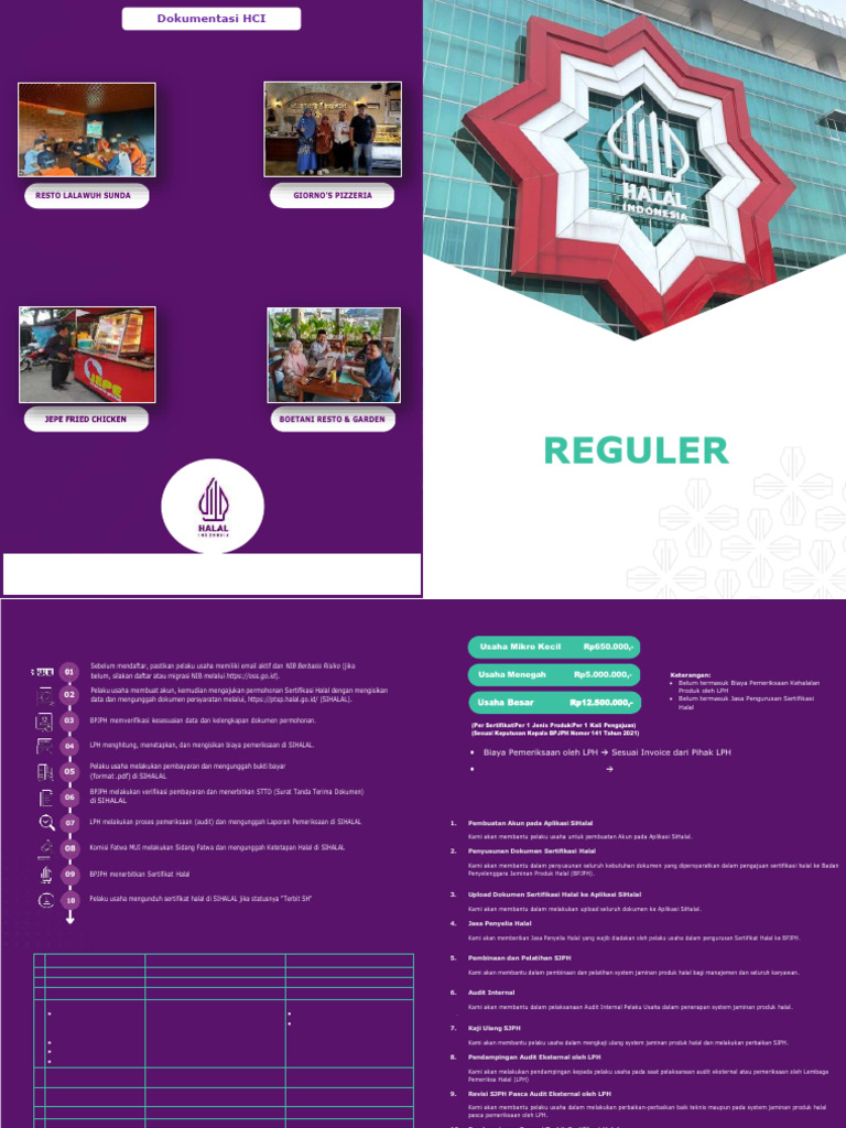 Brosur Jasa Pengurusan Sertifikat Halal | PDF