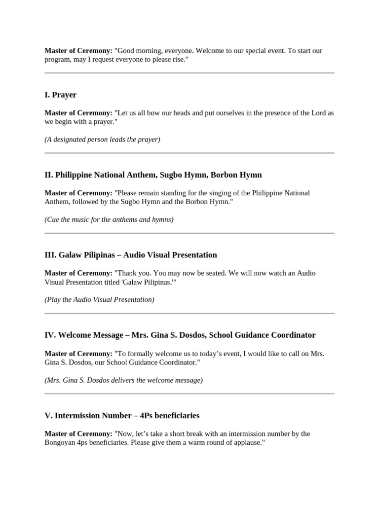 Event Program for Brigada Eskwela 2024 | PDF | Foreign Language Studies ...
