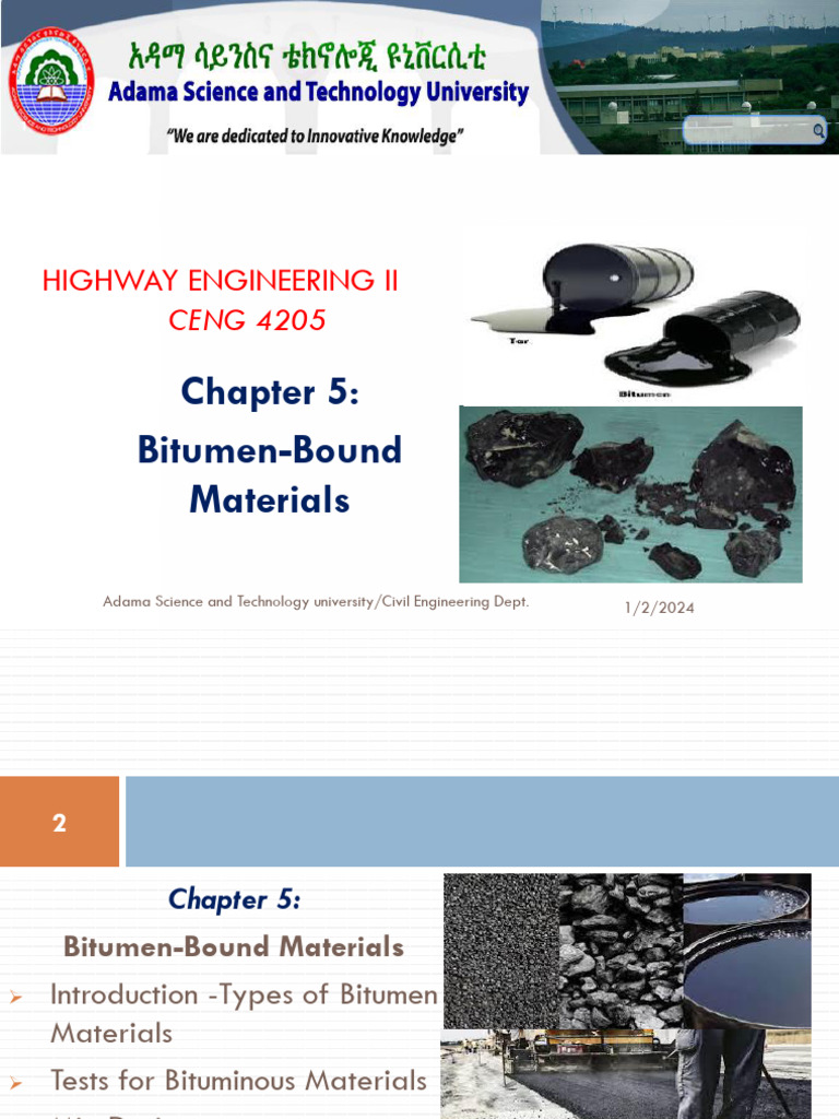 Chapter 5. Bituminous Bound Materials | PDF