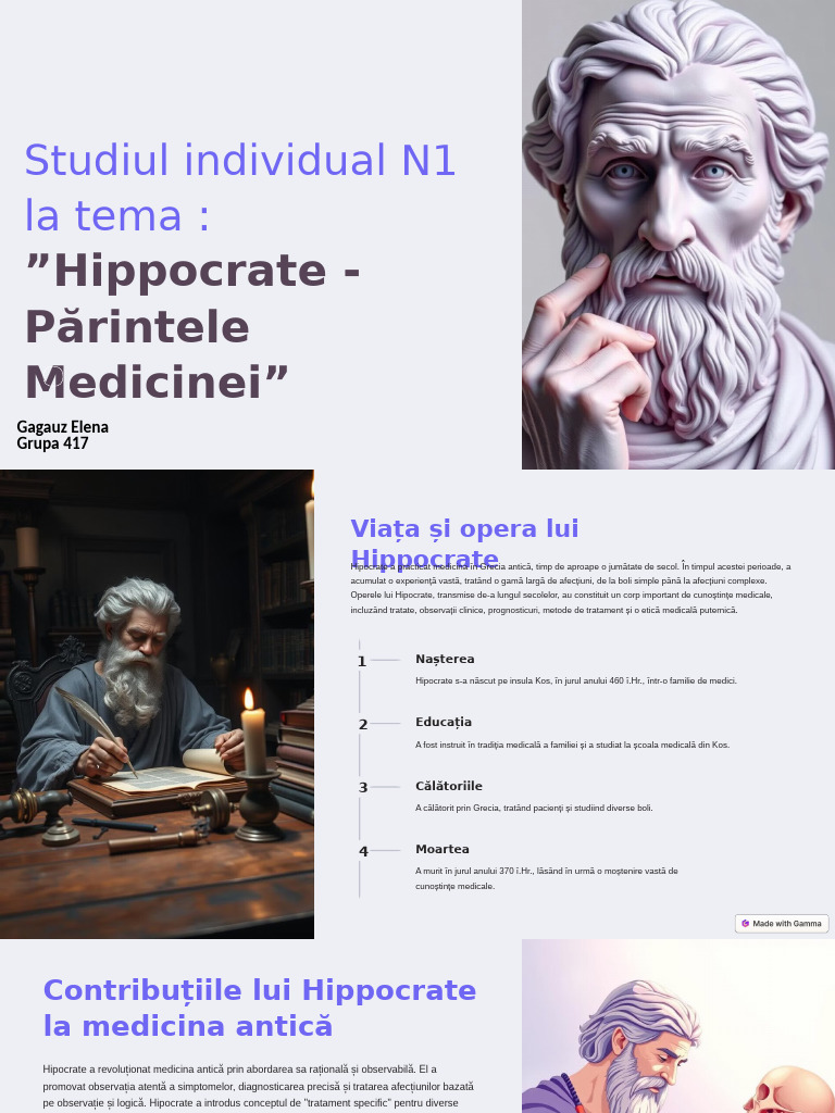 Cine A Fost Hipocrate | PDF