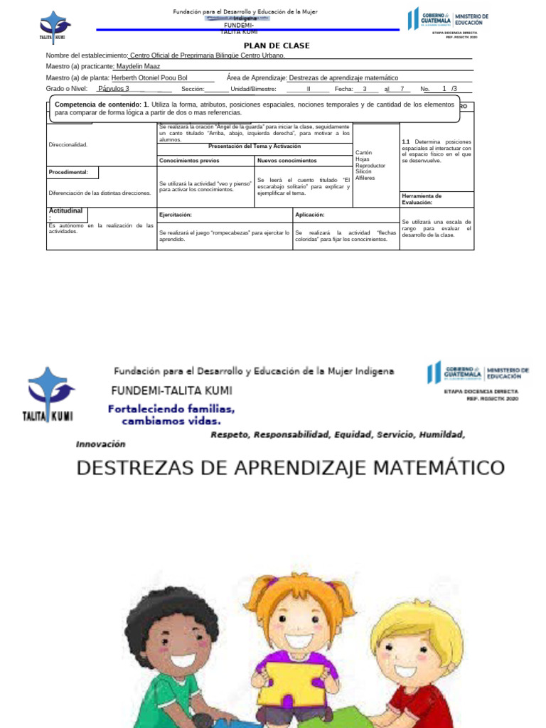 MmFORMATO 006 PLAN de CLASE Destrezas de Aprendizaje | PDF