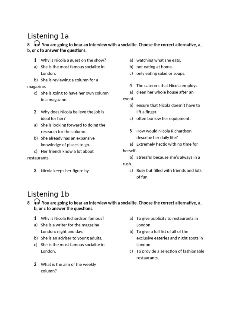 Reading and Listening | PDF
